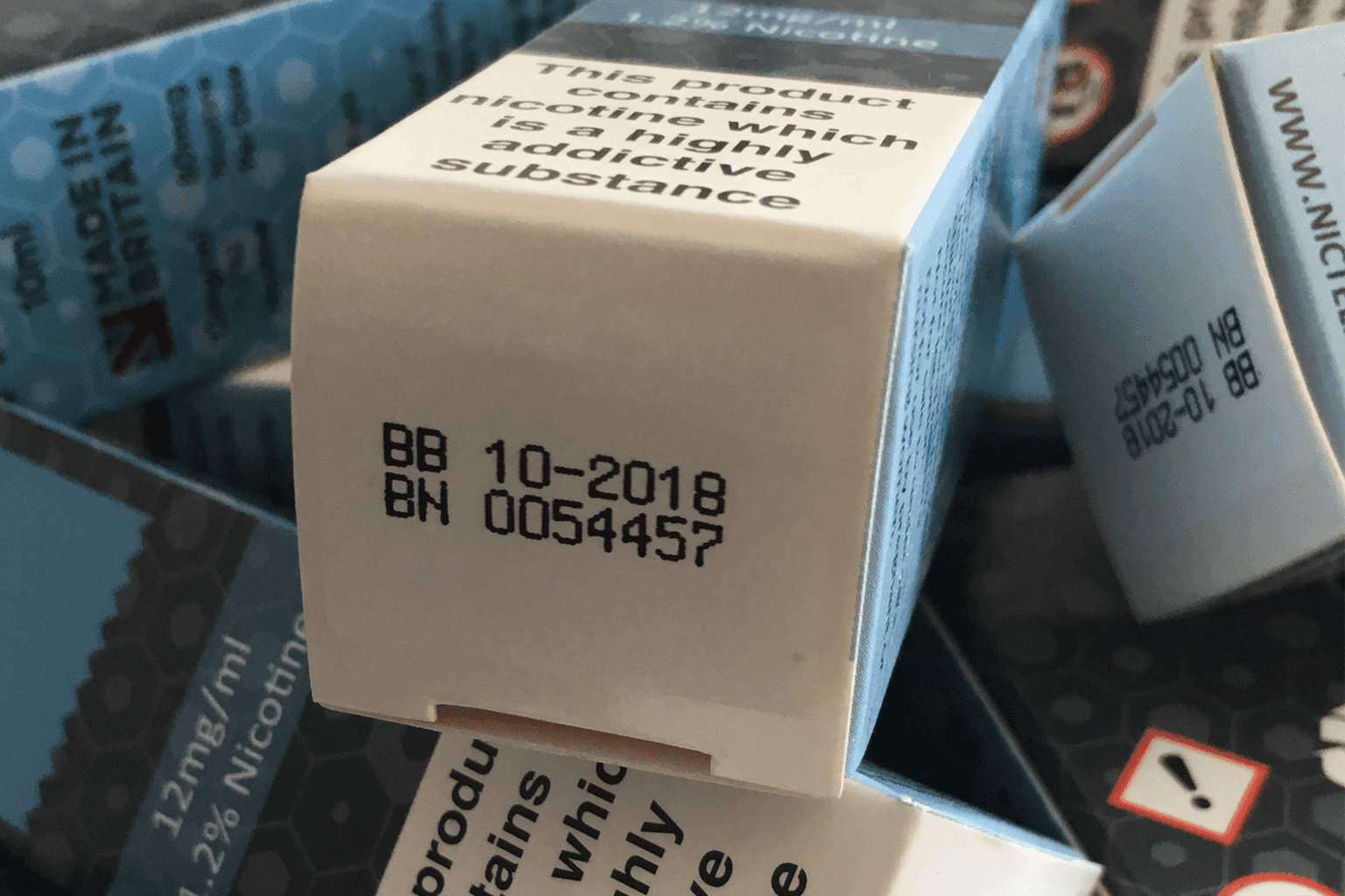 E-liquid Carton Coding Batch Number - PrintSafe