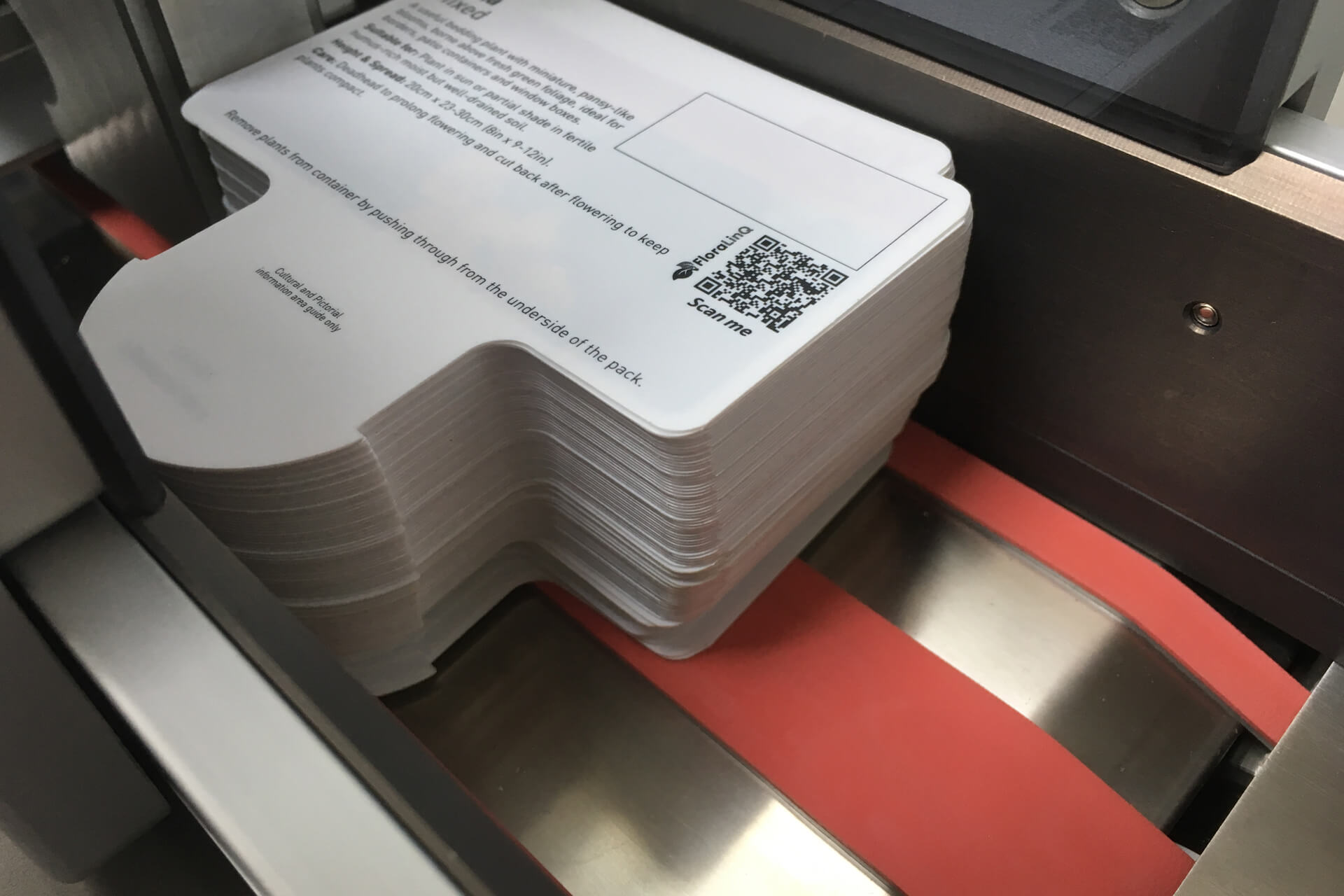 PrintSafe Plant Labels udaFORMAXX Infeed - PrintSafe